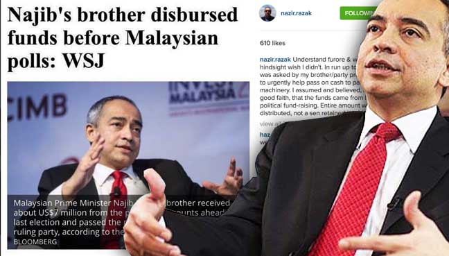 Nazir regrets having helped disburse funds | FMT