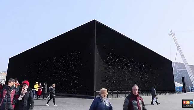 ‘Darkest building in the world’ mesmerises at Pyeongchang Games | Free ...