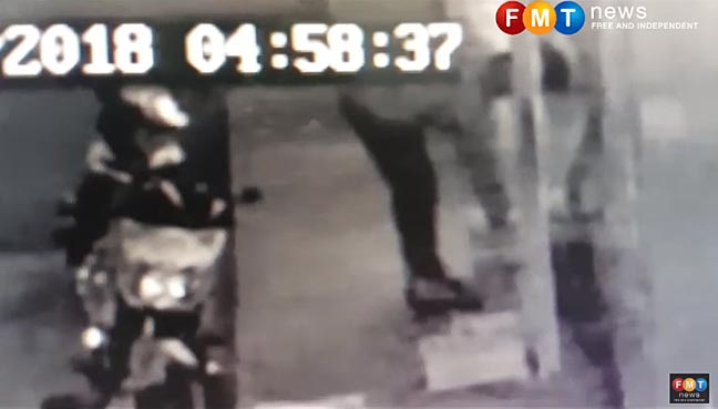 Man stealing newspapers from drop-off points of vendors in Penang ...
