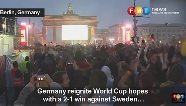 German fans rejoice as World Cup hopes rescued | Free Malaysia Today (FMT)