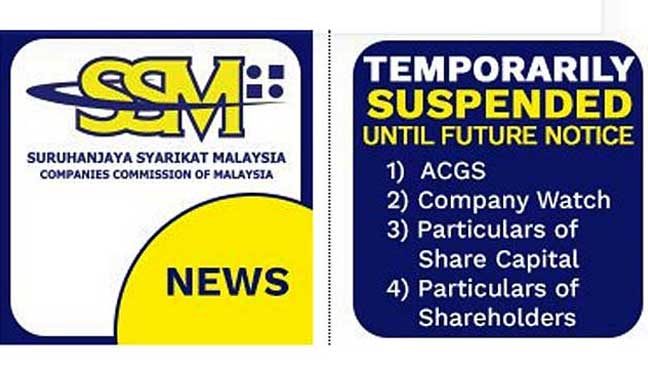 SSM: Company profile service still available to public | Free Malaysia ...