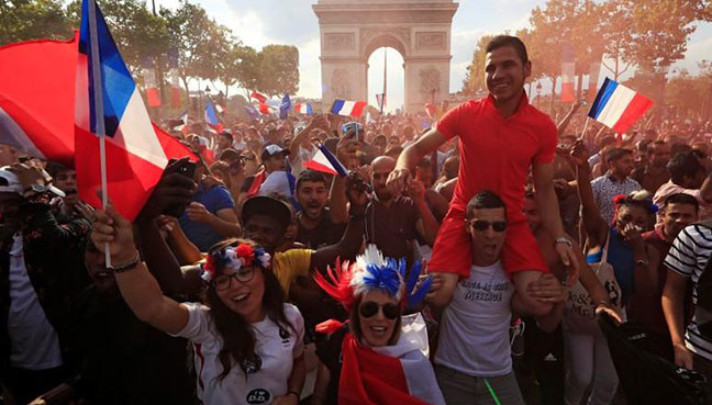 From Paris to Moscow, France fans go wild after thrilling World Cup win ...