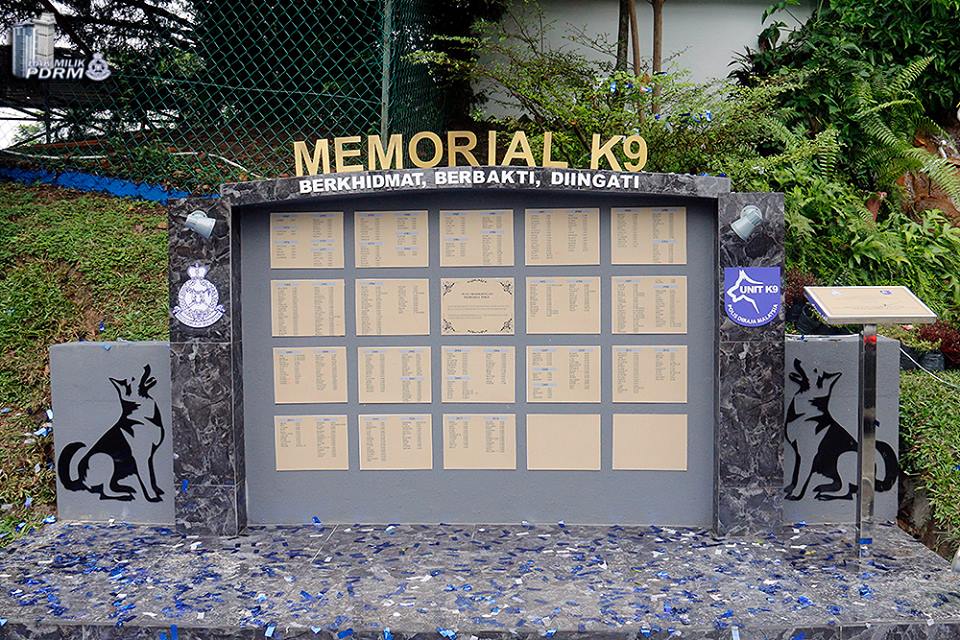 Tugu Peringatan untuk ‘Anjing Tempur’ unit K9 PDRM | FMT