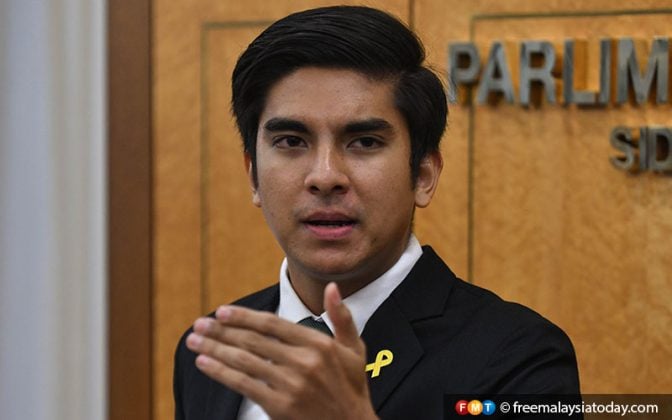 Syed Saddiq calls for special sitting on future of country’s defence ...