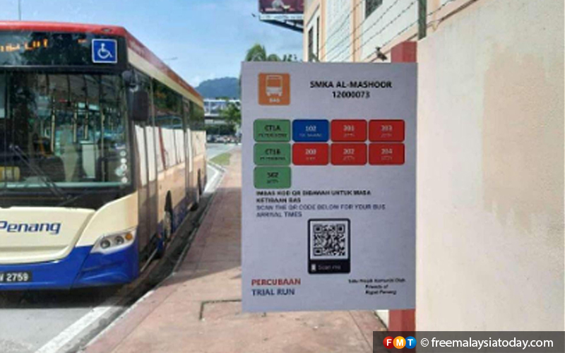 Councillor testing QR code at bus stops accused of vandalism | FMT