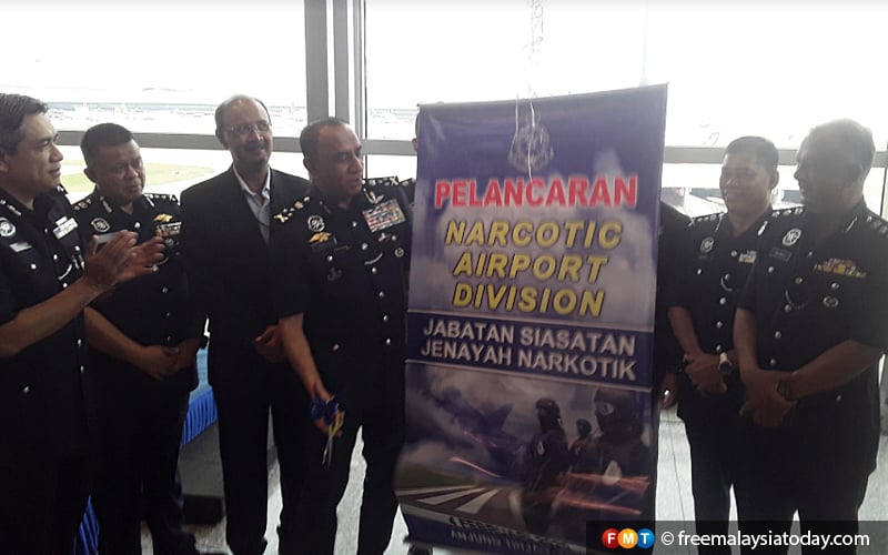 Police launch narcotics unit to catch drug mules at airports | FMT