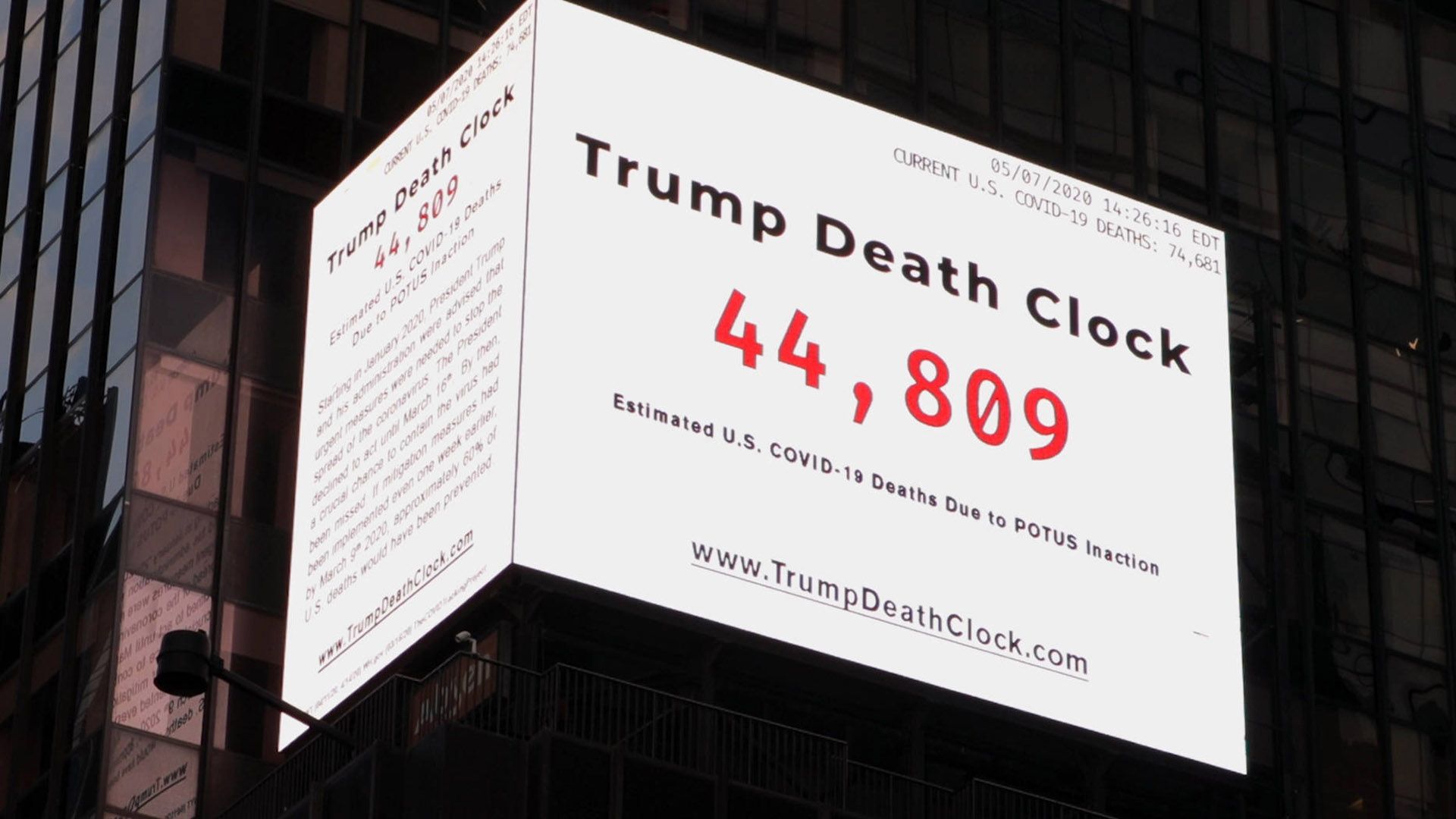 ‘Trump Death Clock’ highlights needless US virus deaths | FMT