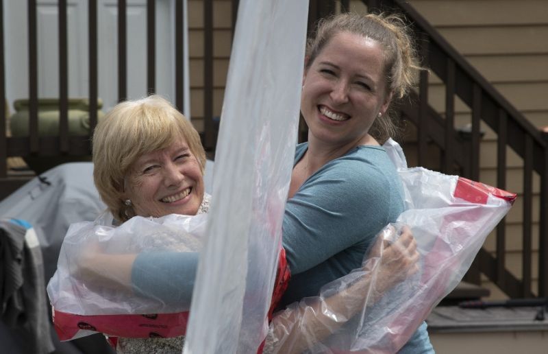 Canadian family invents safe way to give hugs during pandemic | FMT