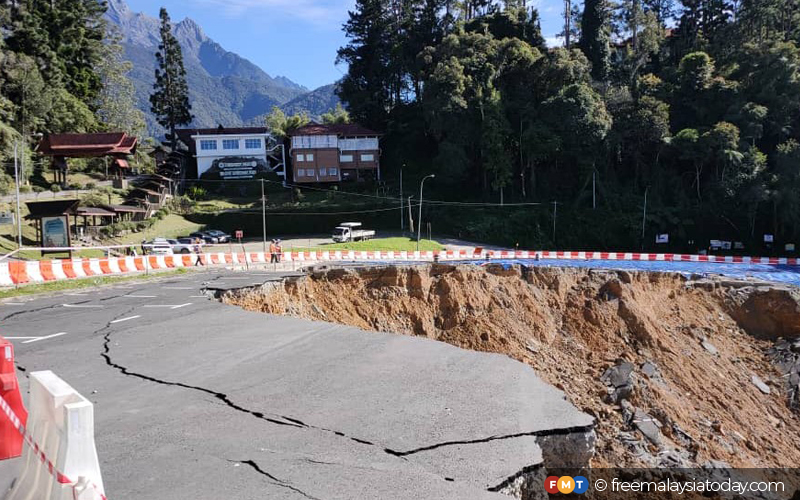 Pembinaan jalan runtuh di Kundasang perlu sedikit masa, kata Bung ...