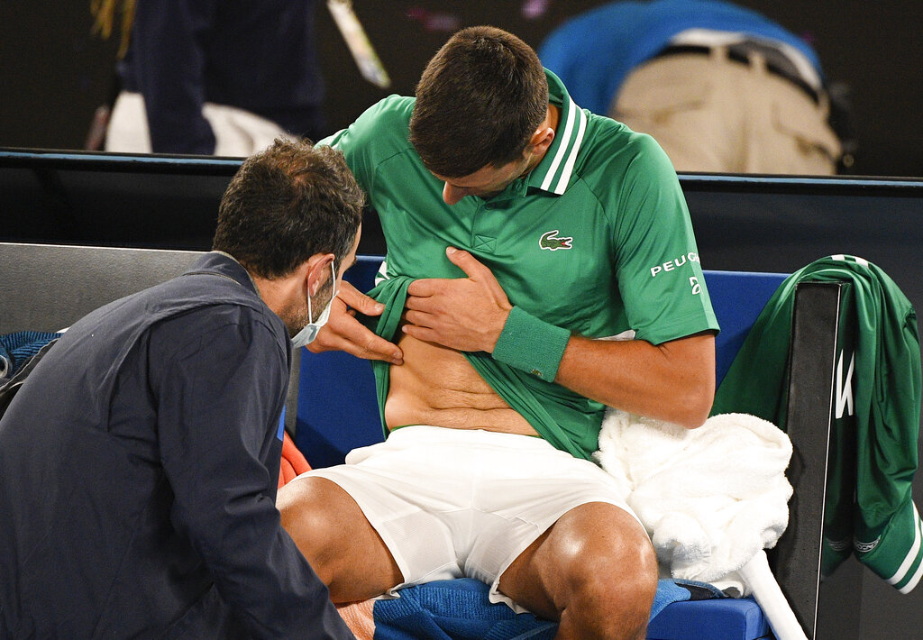 Injured Djokovic skips practice, waits for result of scans | Free ...