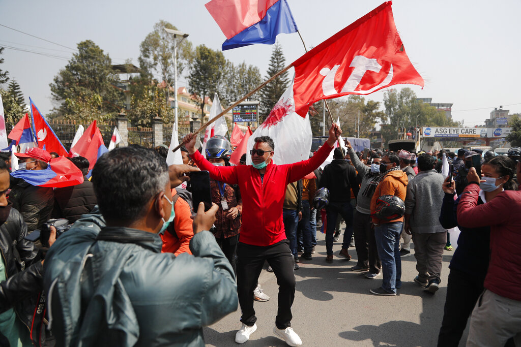 Political crisis and protests signal boom times for Nepal’s flag makers ...
