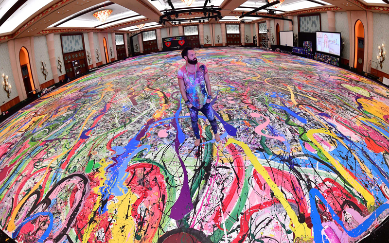UK artist unveils world’s largest painting on canvas | FMT