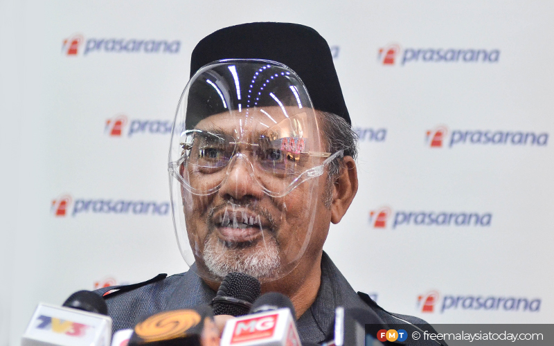 I wore face shield to speak to press, says Tajuddin | FMT