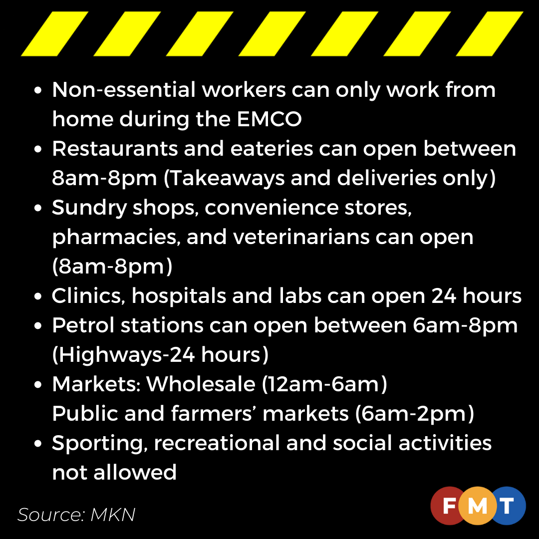 Here’s what you can and cannot do during an EMCO | FMT