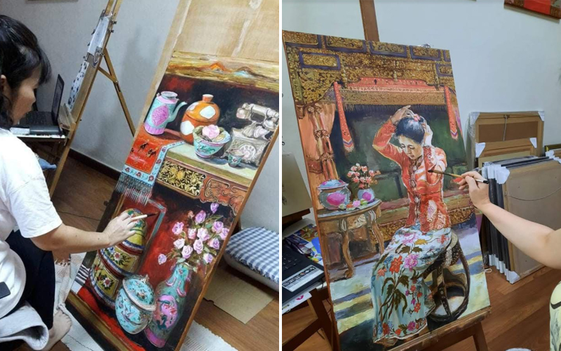 Artist’s paintings bring Peranakan culture to life in fine detail | FMT
