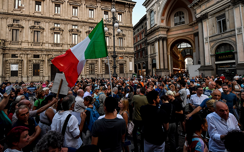 ‘No Vax!’: Thousands in Italy protest against new Covid pass | FMT