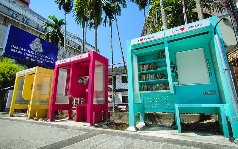 Repurposing Penang’s phone booths into mini libraries | FMT