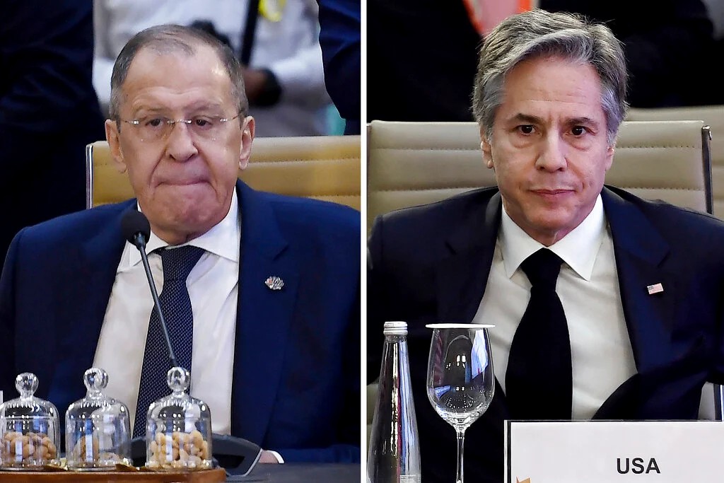 Blinken, Lavrov briefly speak amid war of words at G20 | Free Malaysia Today (FMT)