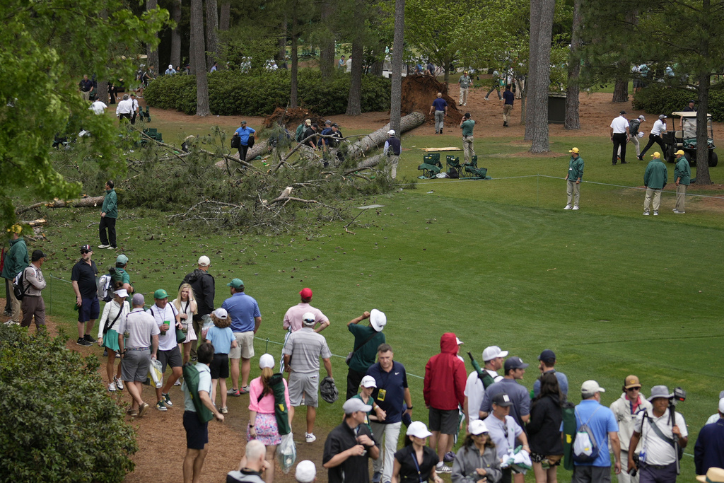 Fans escape without injury after pine trees fall at Masters | FMT