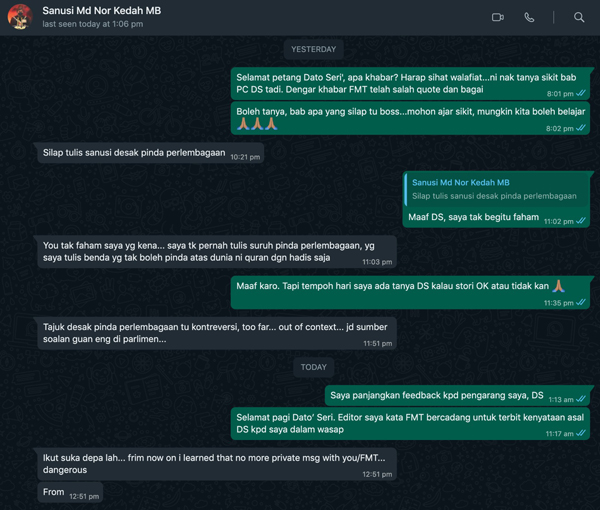 Full transcript of FMT’s conversation with Kedah MB Sanusi Nor | Free ...