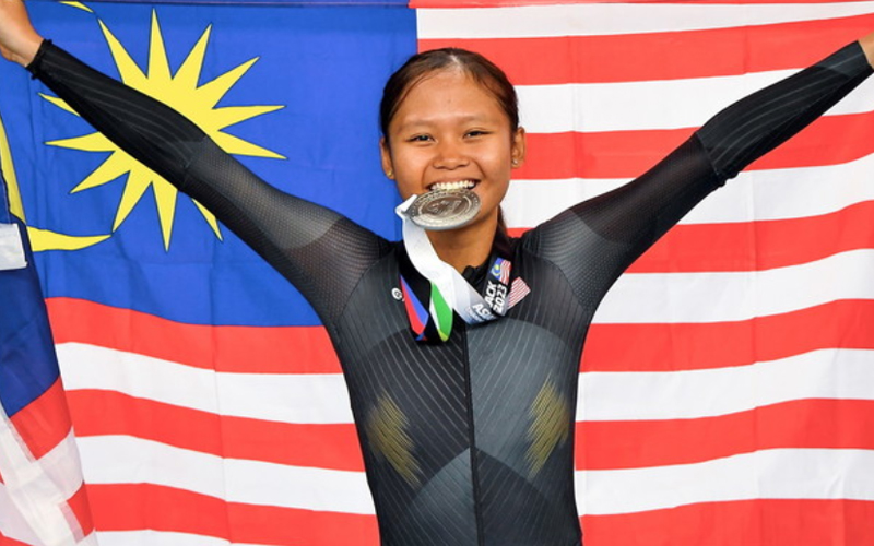 Debutante Nur Alyssa claims silver in women’s junior keirin event | FMT