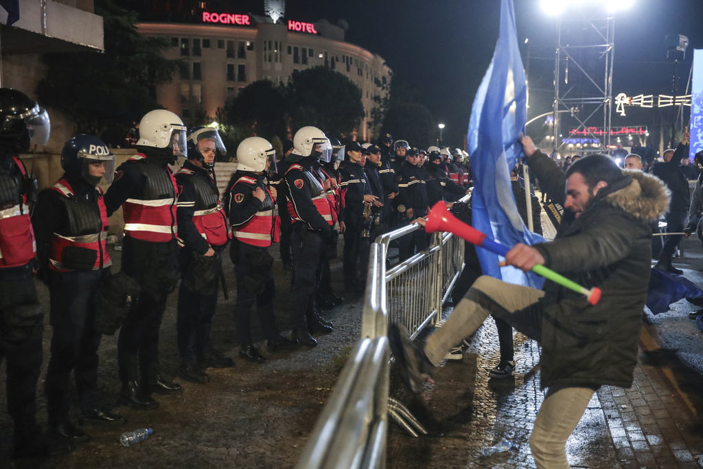 Opposition protesters hurl petrol bombs at Albania govt building | FMT