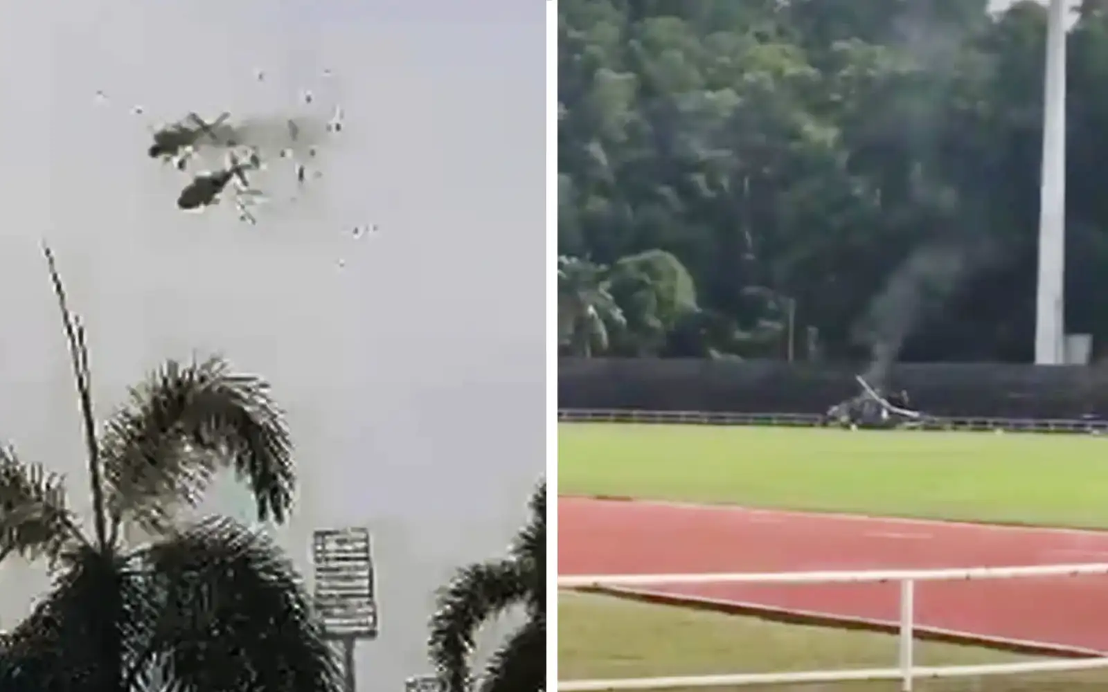 2 helicopters collide and crash during navy rehearsal | FMT