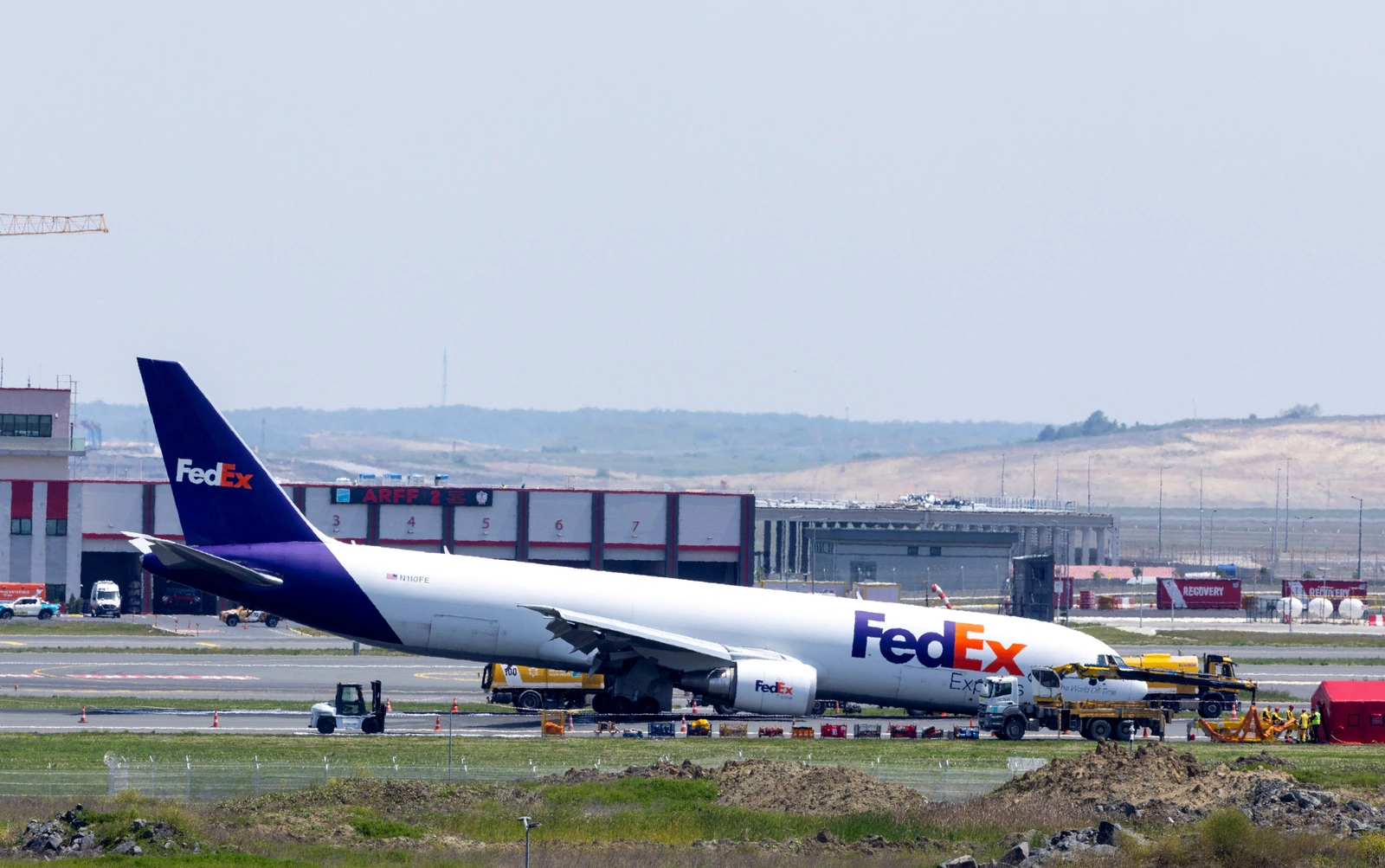 FedEx cargo plane lands in Turkey without landing gear, avoids ...