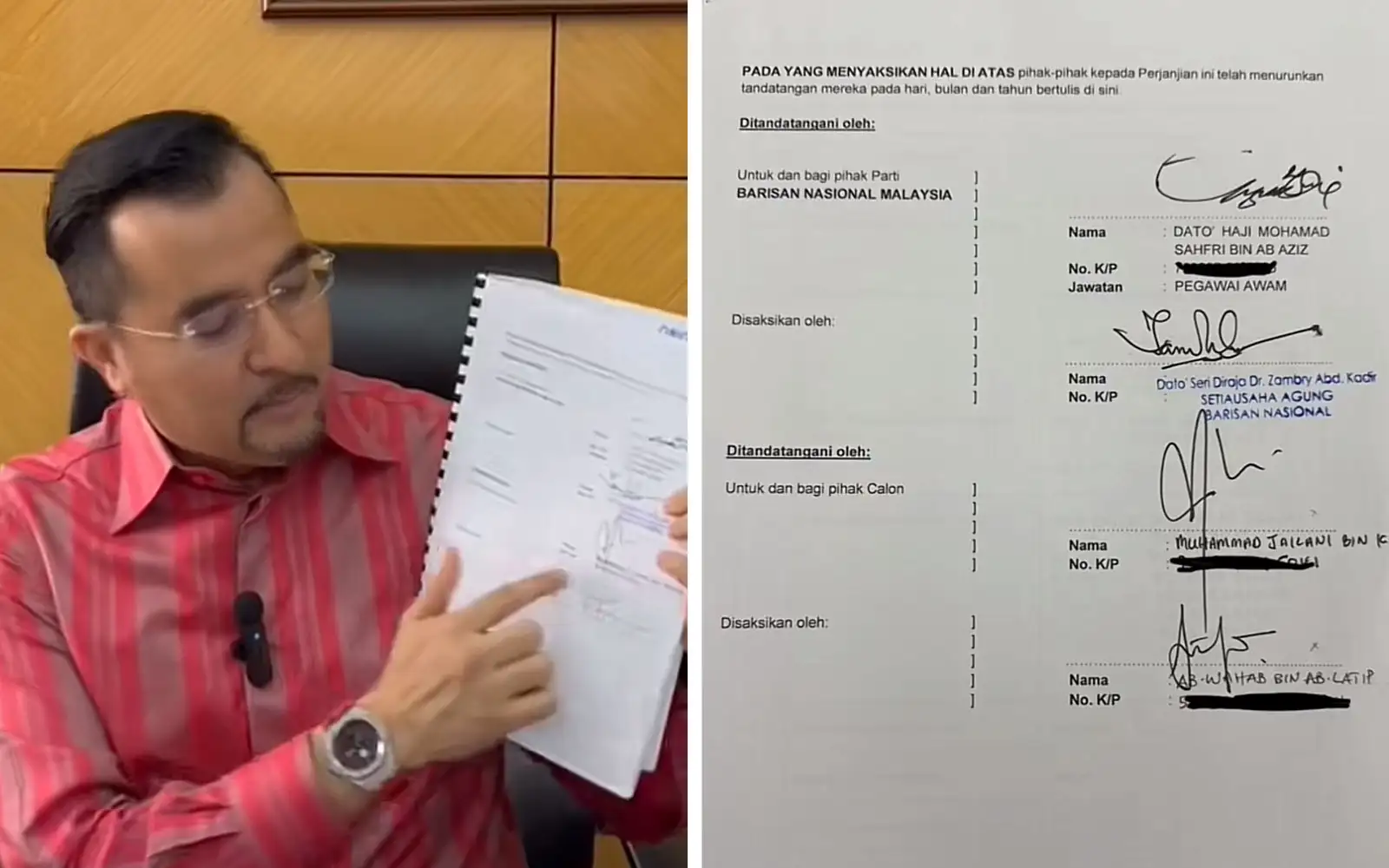 Umno tunjuk bukti Jailani ‘sign’ janji, perlu bayar RM100 juta | FMT