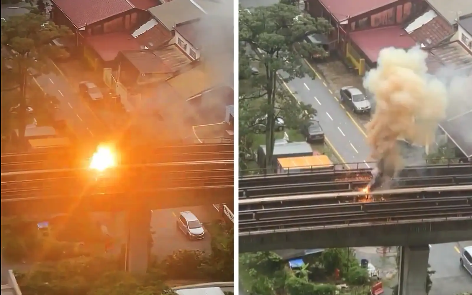 ‘Small fire’ near PWTC station disrupts Ampang/Sri Petaling LRT line | FMT