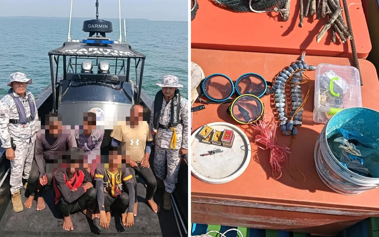 5 ditahan bersama 200kg bom ikan di Pulau Tiga | FMT