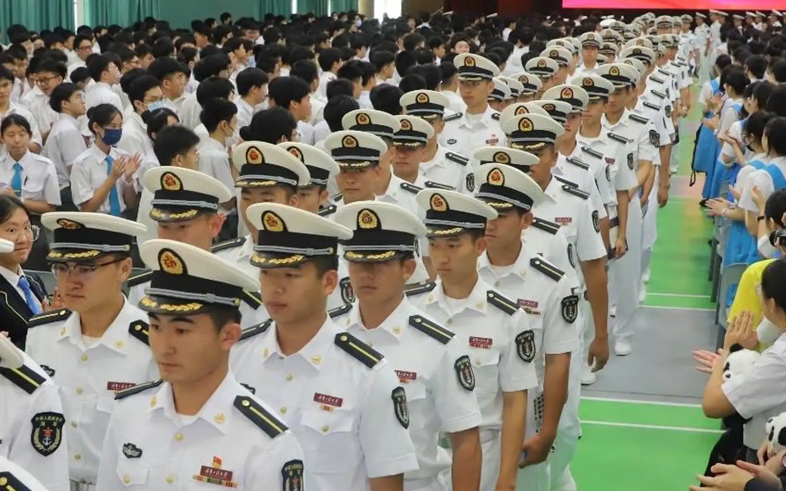 Report lodged over claim Chinese navy crew visited school, says ...