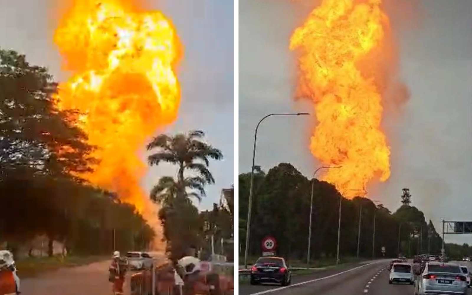 Massive gas pipeline fire in Putra Heights, says fire dept | FMT